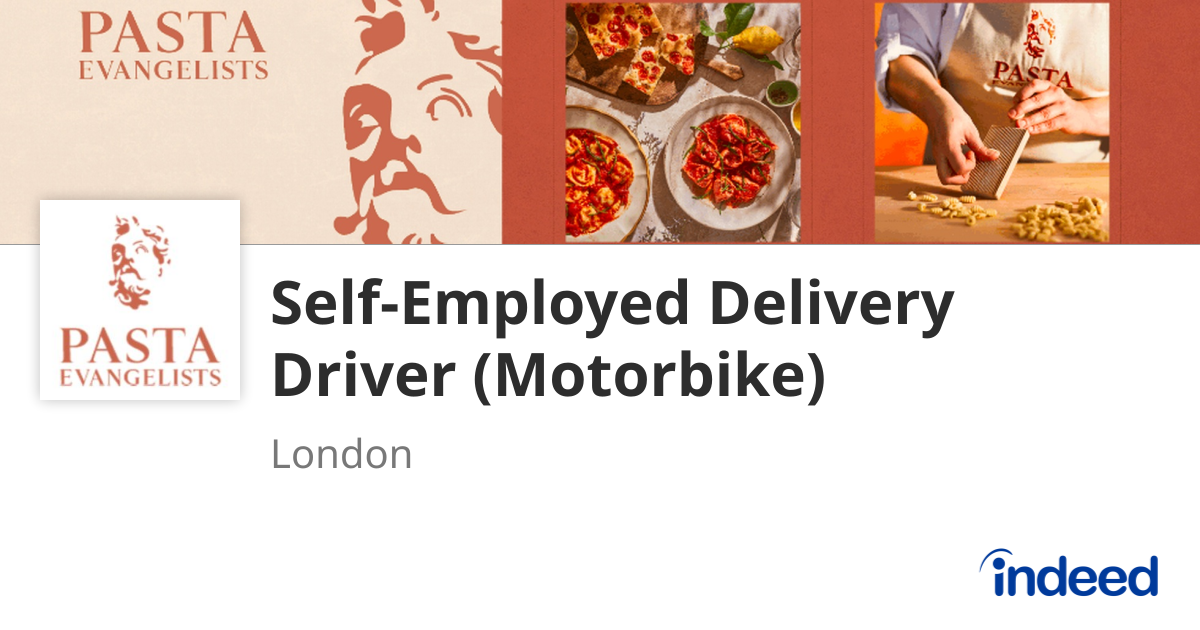 Self-Employed Delivery Driver (Motorbike) - London NW10 6DJ - Indeed.com