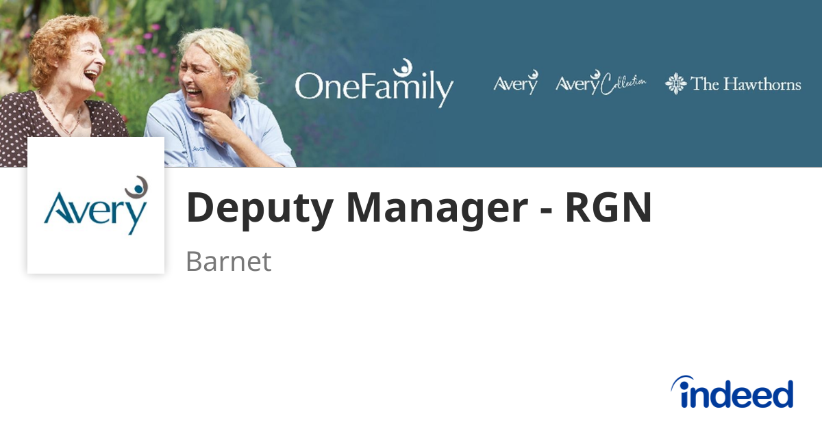 Deputy Manager - RGN - Barnet EN5 4BS - Indeed.com