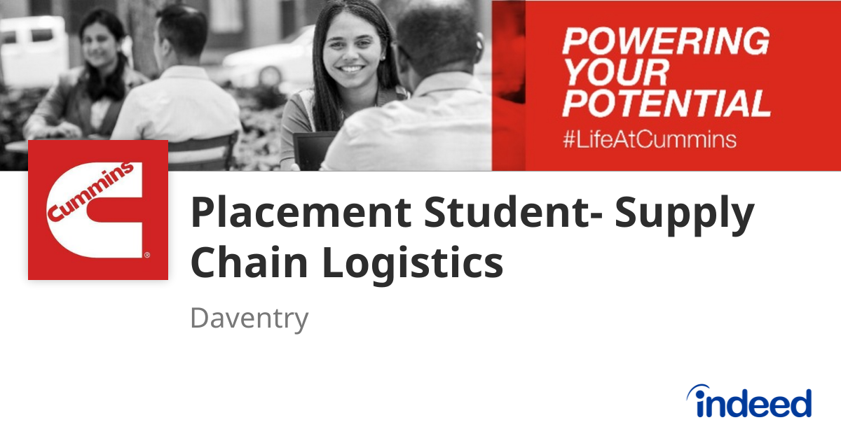 Placement Student- Supply Chain Logistics - Daventry - Indeed.com