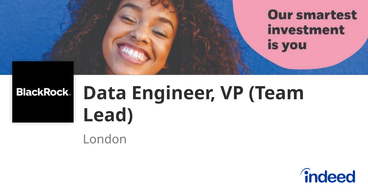 Data Engineer, VP - London - Indeed.com