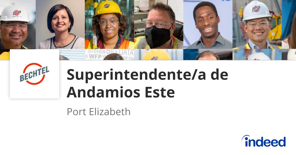 Superintendente/a de Andamios Este - Port Elizabeth, Eastern Cape 6201 ...