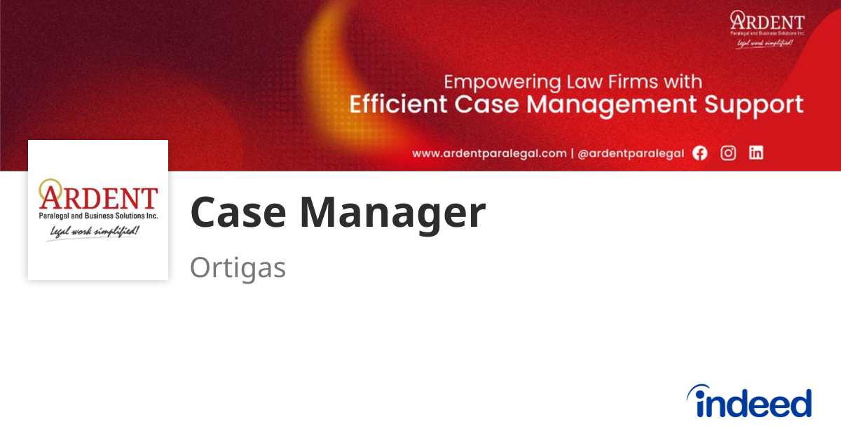 Case Manager - Ortigas - Indeed.com