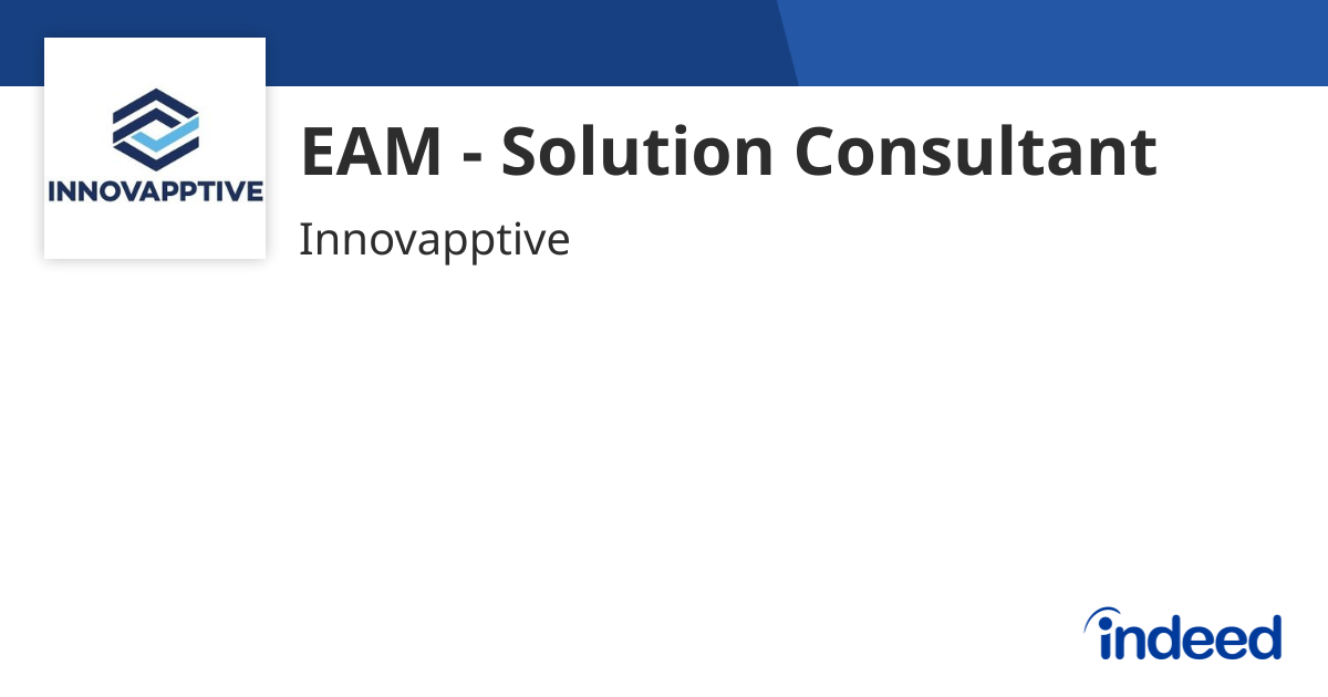EAM - Solution Consultant - Hyderabad, Telangana - Indeed.com