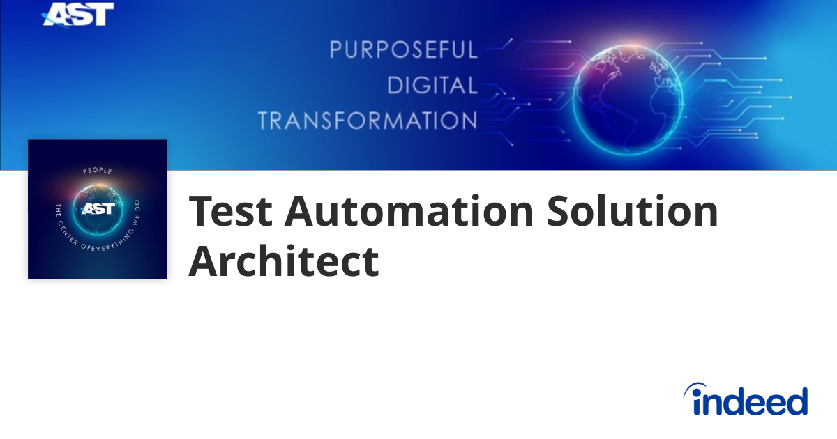Test Automation Solution Architect - Pune, Maharashtra - Indeed.com