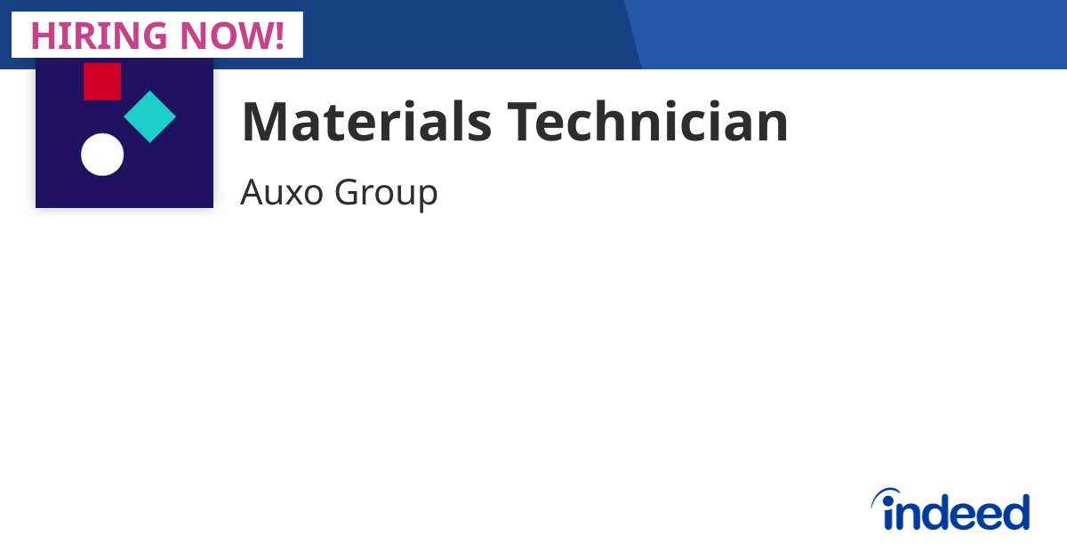 Materials Technician - United Kingdom - Indeed.com