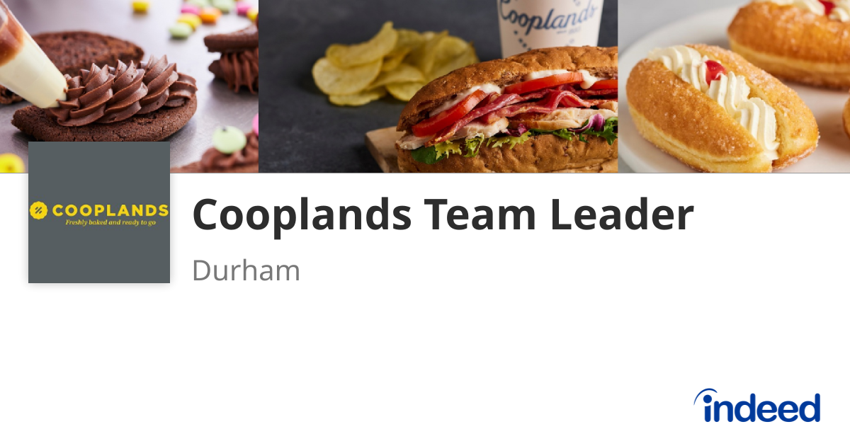 Cooplands Team Leader - Durham DH1 5AQ - Indeed.com