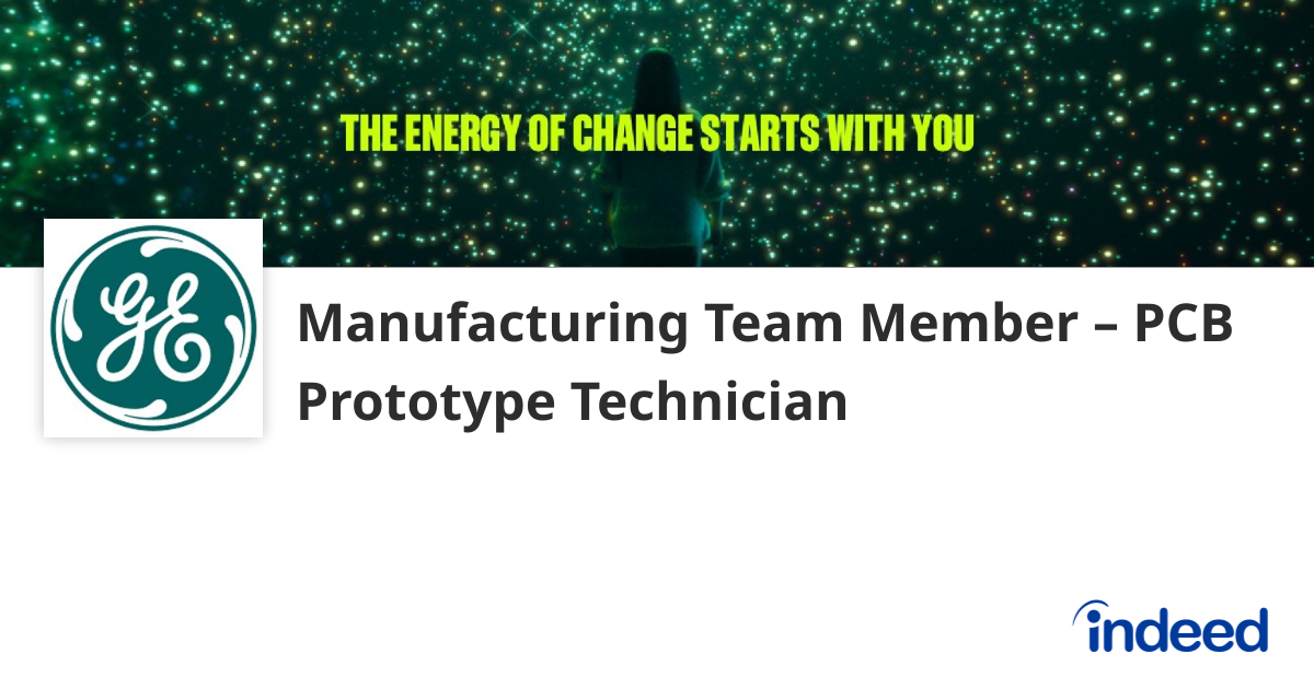 Manufacturing Team Member – PCB Prototype Technician - Stafford ST16 1WT - Indeed.com