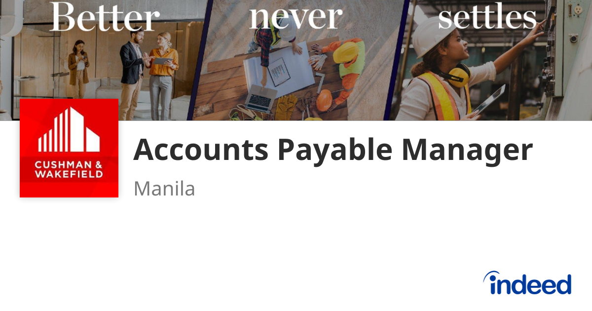 Accounts Payable Manager - Manila - Indeed.com