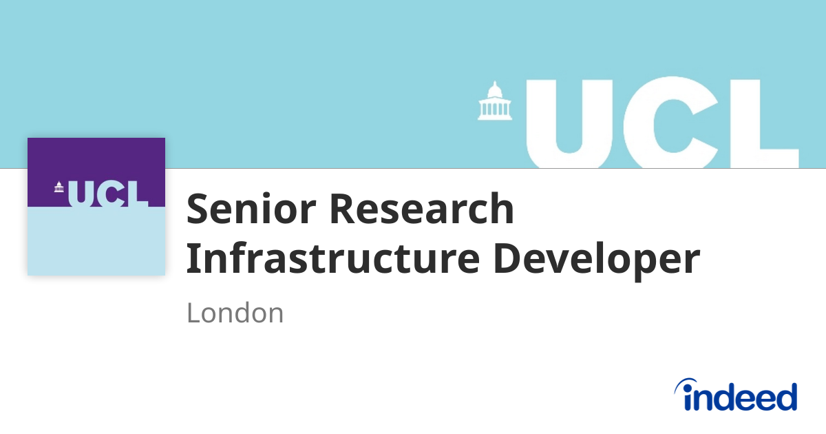 Senior Research Infrastructure Developer - London - Indeed.com