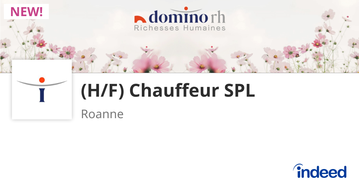 (H/F) Chauffeur SPL - 42300 Roanne - Indeed.com