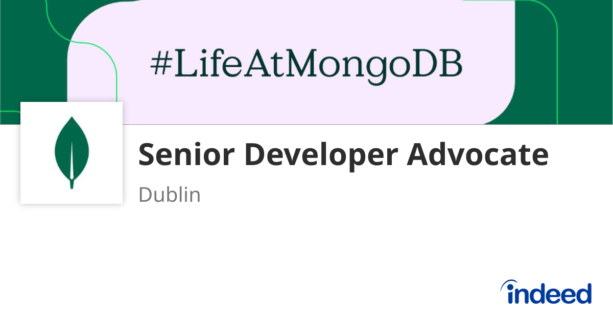Senior Developer Advocate - Dublin, County Dublin - Indeed.com