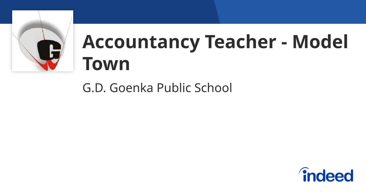 Accountancy Teacher - Model Town - Delhi, Delhi - Indeed.com