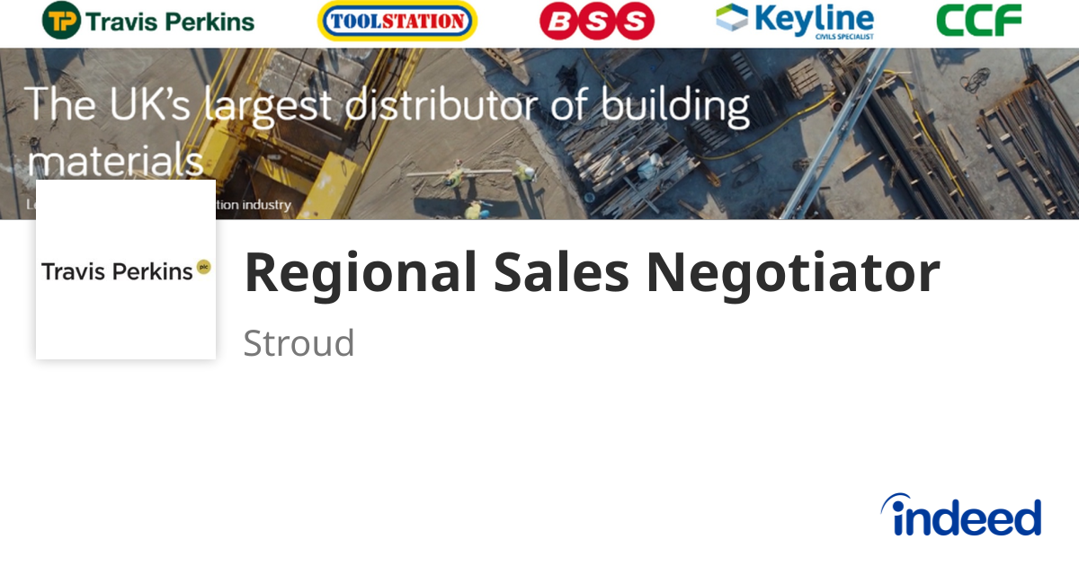 Regional Sales Negotiator - Stroud - Indeed.com