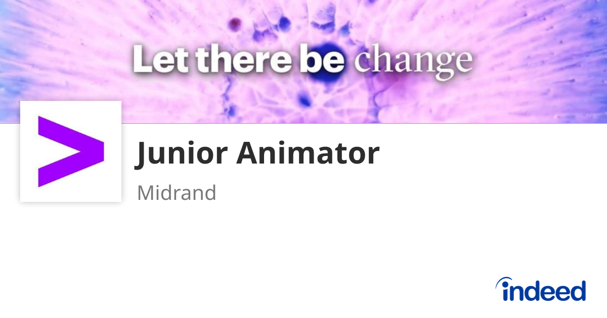 Junior Animator - Midrand, Gauteng - Indeed.com