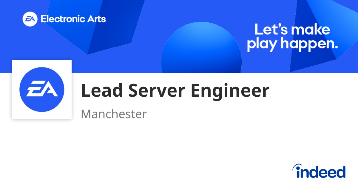 Lead Server Engineer - Manchester - Indeed.com