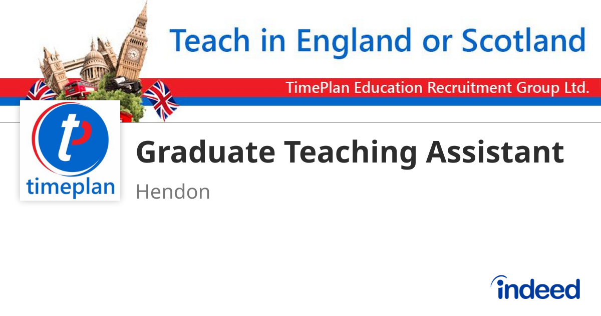 Graduate Teaching Assistant - Hendon - Indeed.com