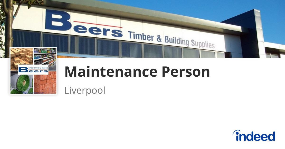 Maintenance Person - Liverpool L5 9UD - Indeed.com