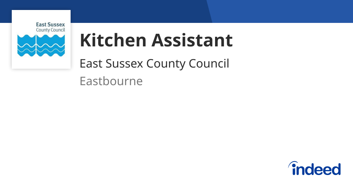 Kitchen Assistant - Eastbourne - Indeed.com