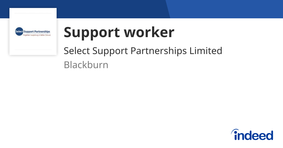 Support worker - Blackburn - Indeed.com