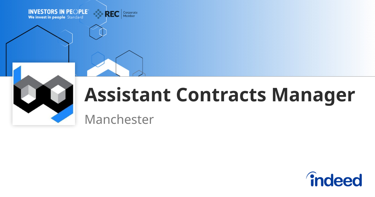 Assistant Contracts Manager - Manchester - Indeed.com