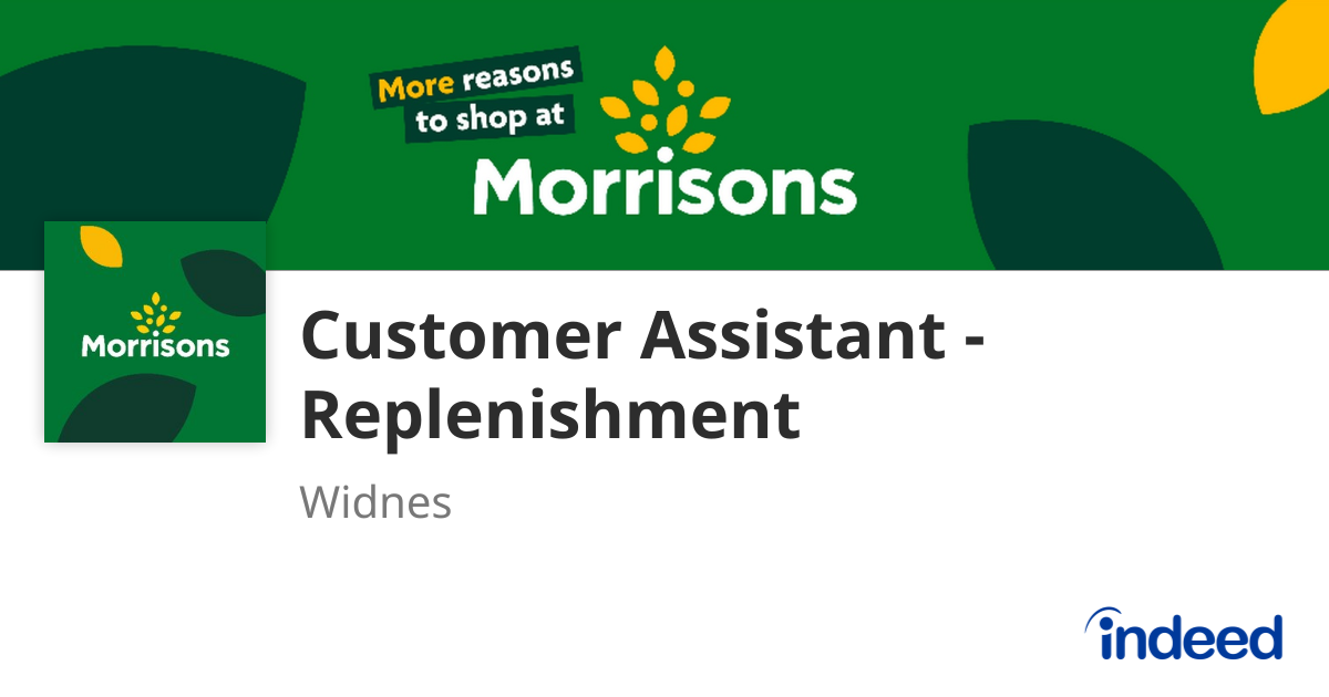 Customer Assistant - Replenishment - Widnes WA8 6UA - Indeed.com
