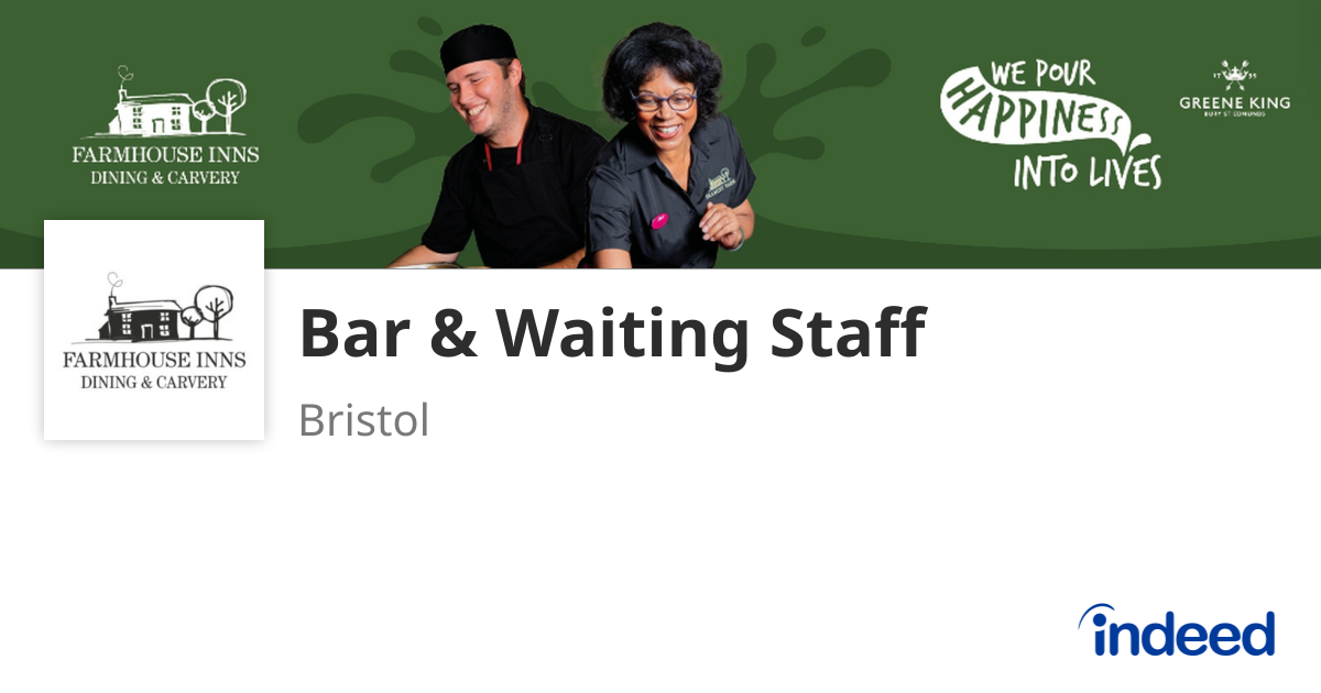 Bar & Waiting Staff - Bristol BS10 7TQ - Indeed.com