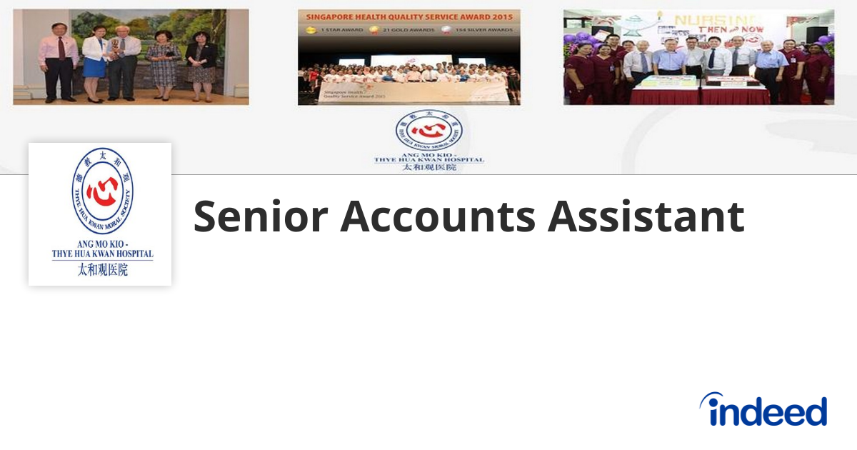 Senior Accounts Assistant - Singapore - Indeed.com
