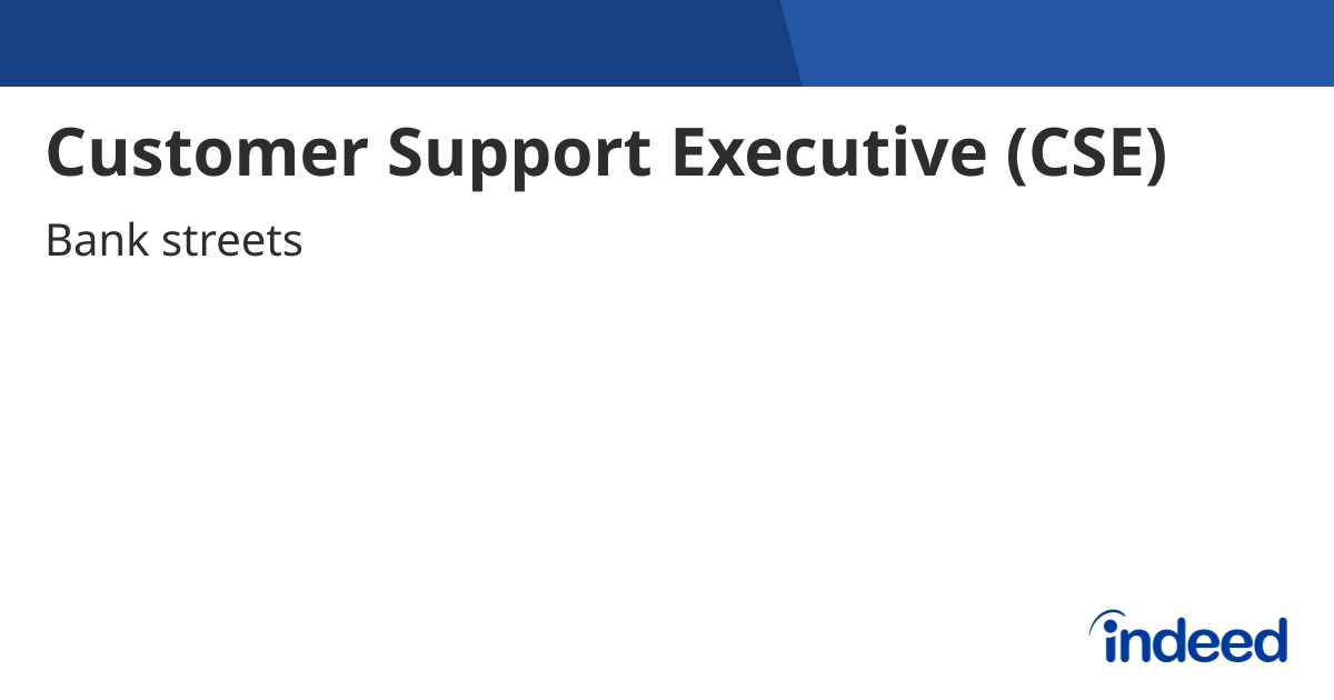 Customer Support Executive (CSE) - T Nagar, Chennai, Tamil Nadu ...