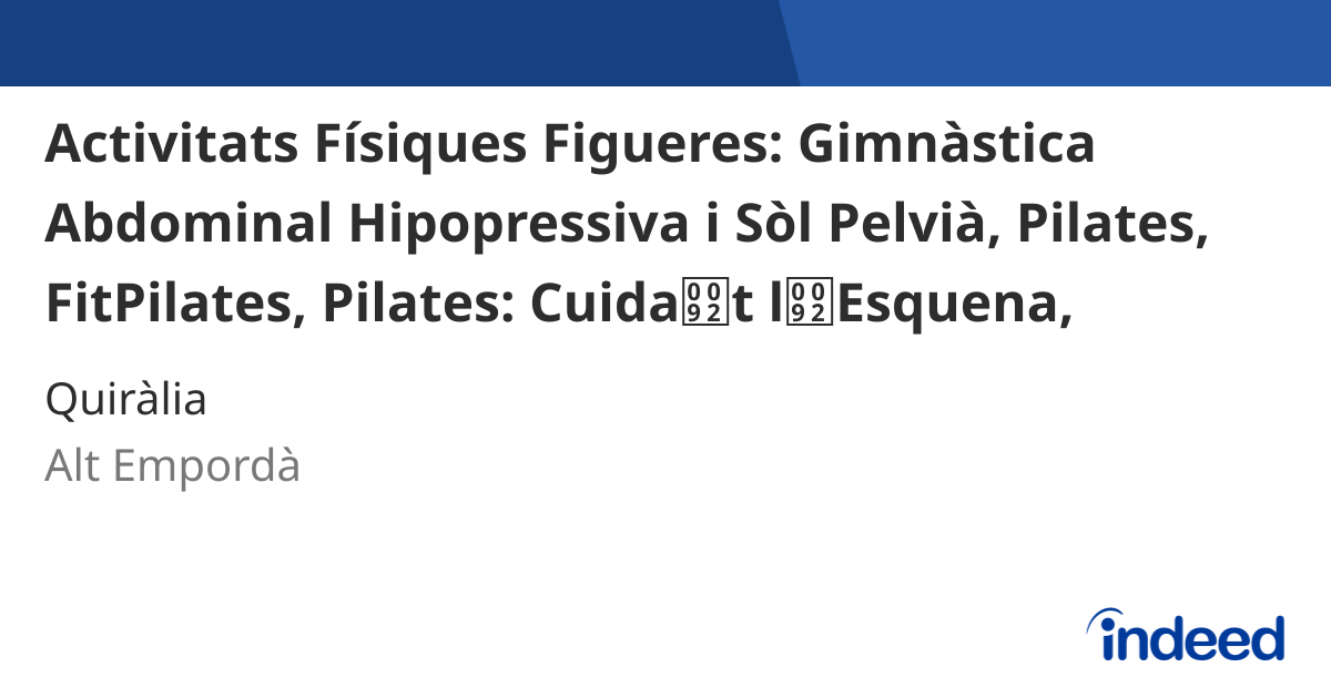 Activitats Físiques Figueres: Gimnàstica Abdominal Hipopressiva i Sòl ...