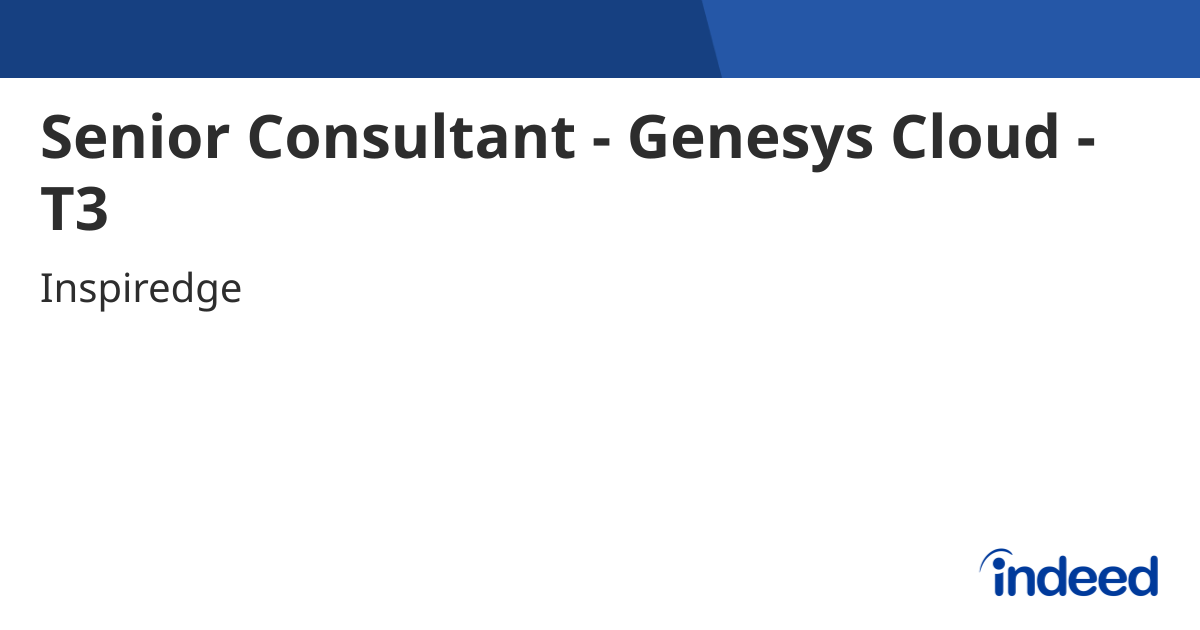 Genesys Pureconnect - Hyderabad, Telangana - Indeed.com