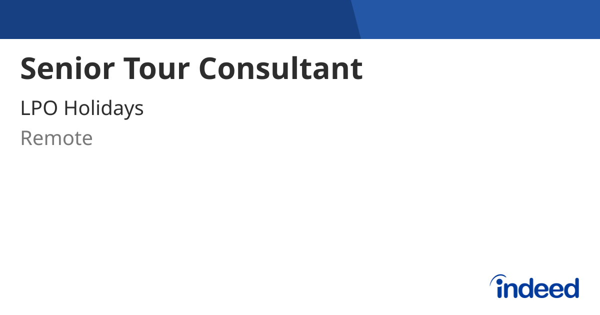 Tour Consultant - Remote - Indeed.com