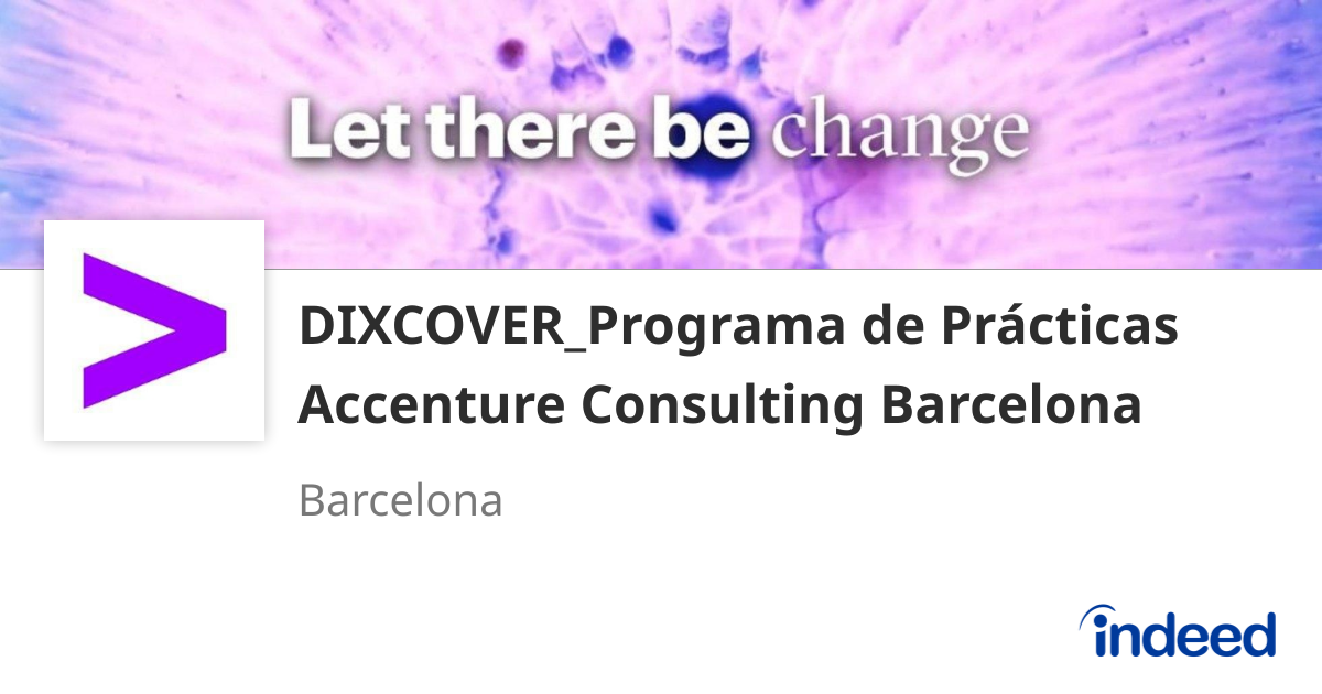 DIXCOVER_Programa de Prácticas Accenture Consulting Barcelona ...