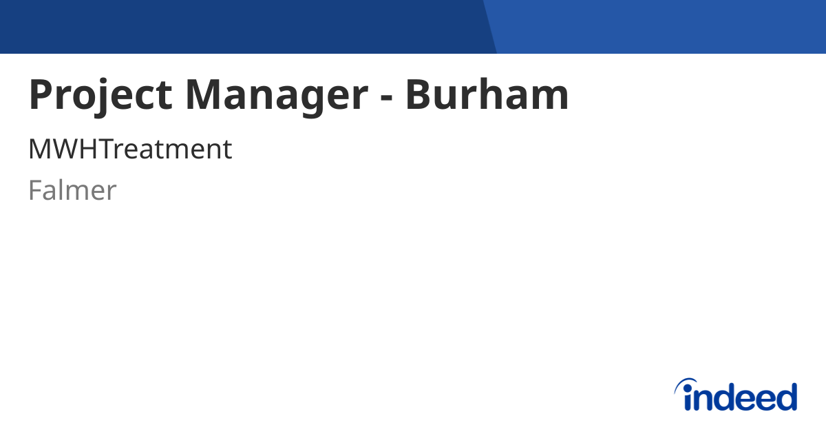 Project Manager - Falmer BN1 9PY - Indeed.com