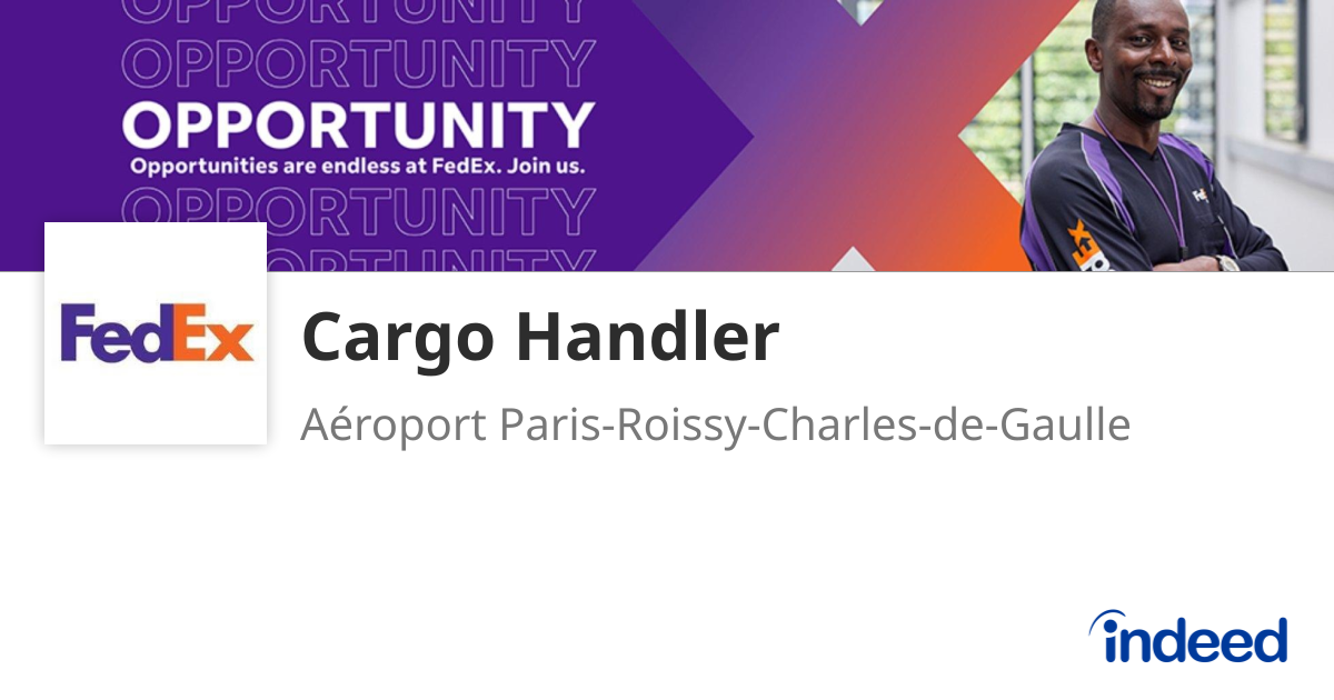 Cargo Handler - Aéroport Paris-Roissy-Charles-de-Gaulle (95) - Indeed.com