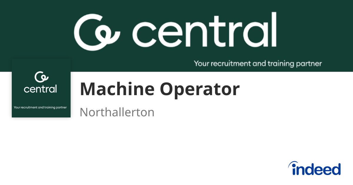 Machine Operator - Northallerton DL7 9EE - Indeed.com