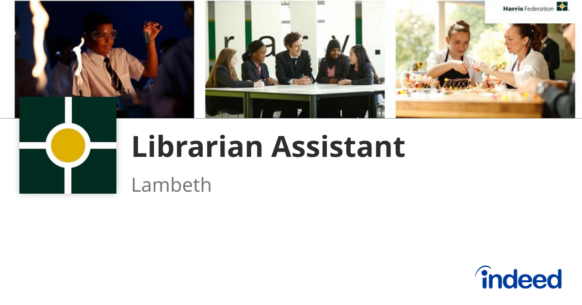 Librarian Assistant - Lambeth - Indeed.com