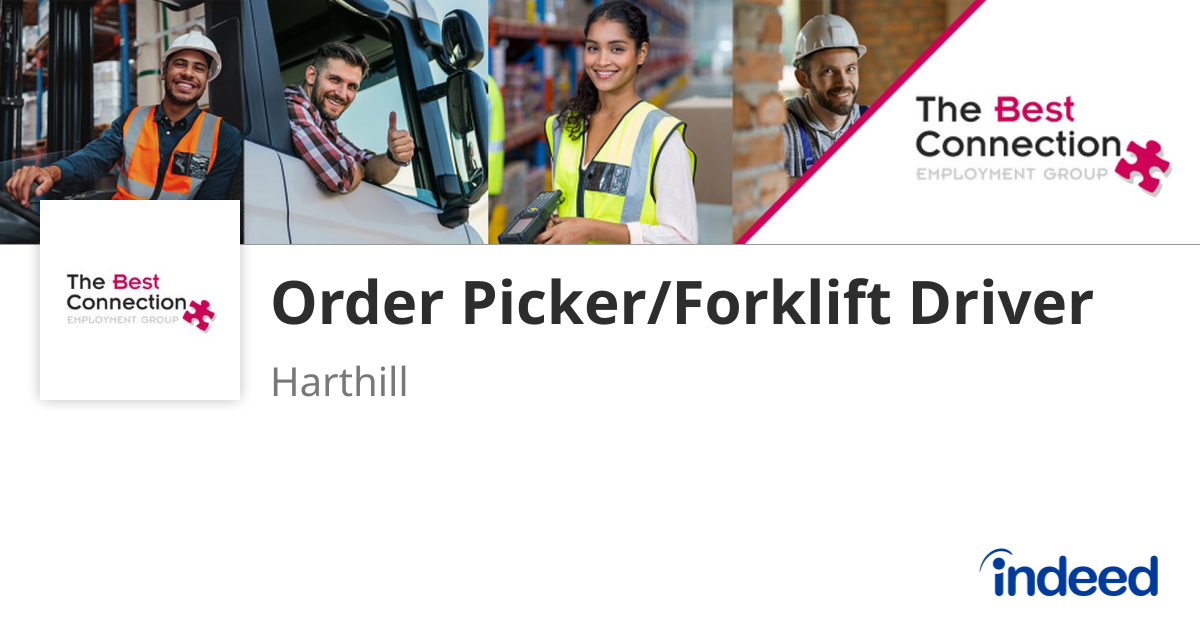 Order Picker/Forklift Driver - Harthill ML7 5DR - Indeed.com