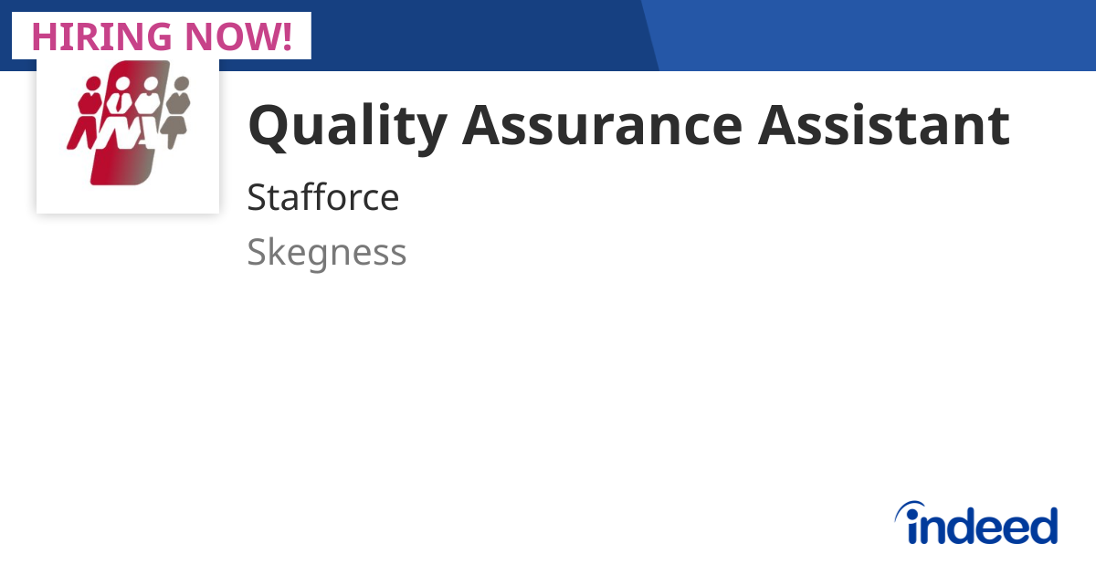 Quality Assurance Assistant - Skegness - Indeed.com