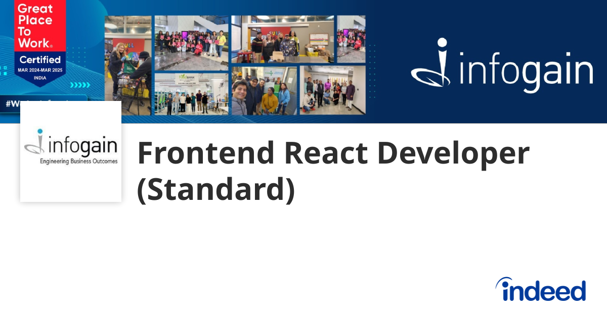 Frontend React Developer (Senior) - Bengaluru, Karnataka - Indeed.com