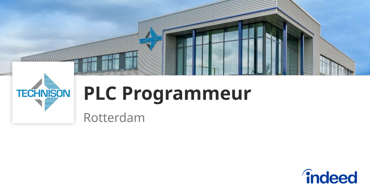PLC Programmeur - 3011 Rotterdam - Indeed.com