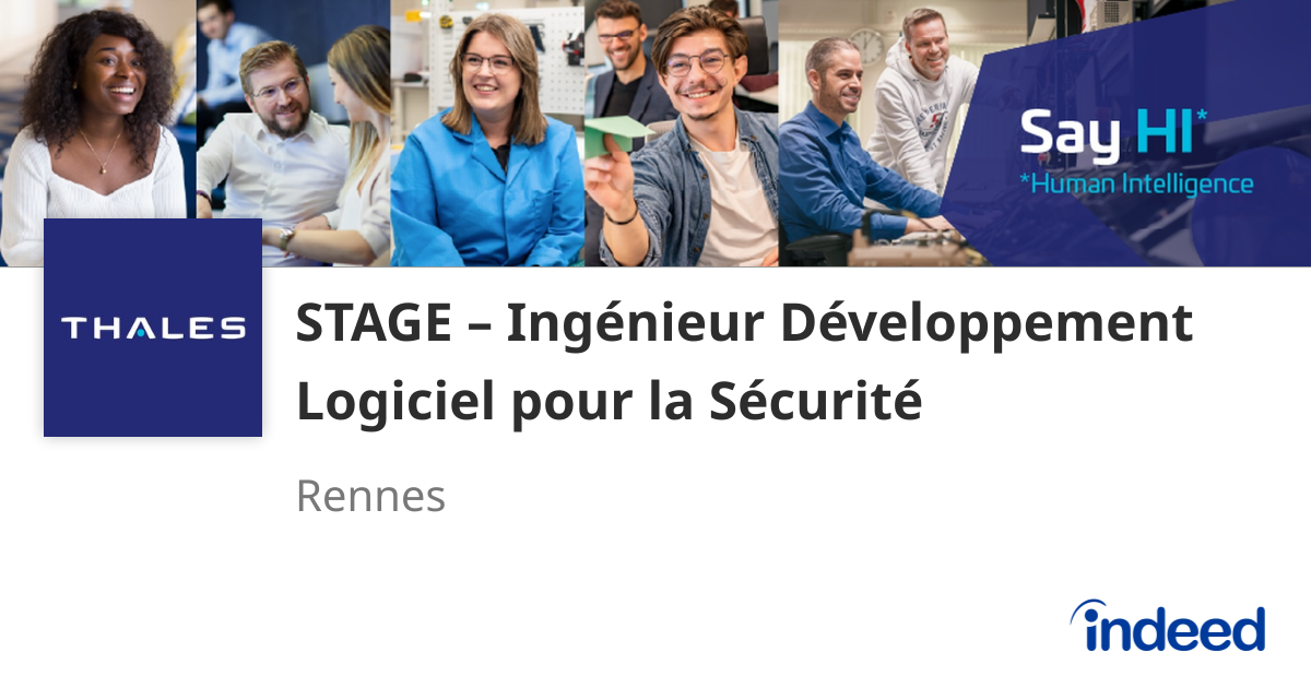 STAGE – Ingénieur Développement Logiciel pour la Sécurité Informatique : Conception d’un ...