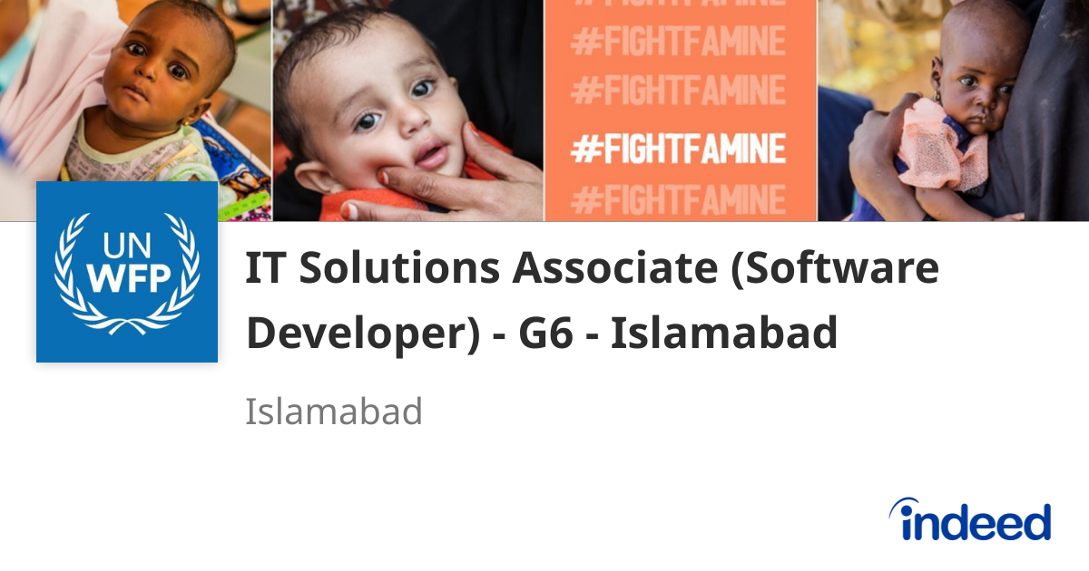IT Solutions Associate (Software Developer) - G6 - Islamabad - Islamabad - Indeed.com