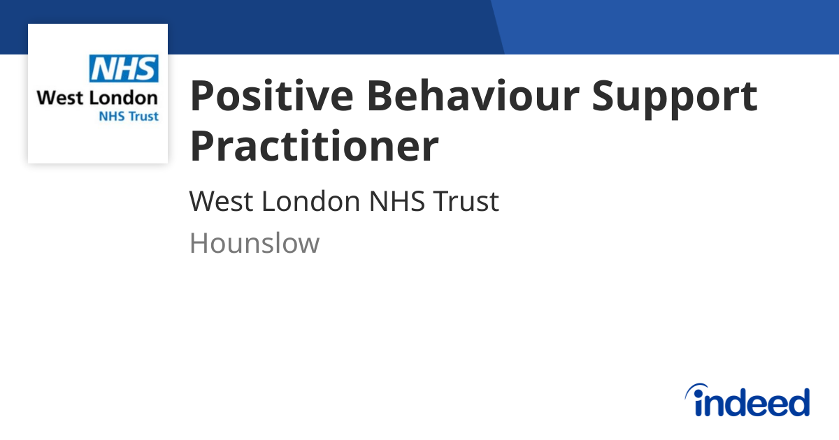 Positive Behaviour Support Practitioner - Hounslow TW3 - Indeed.com