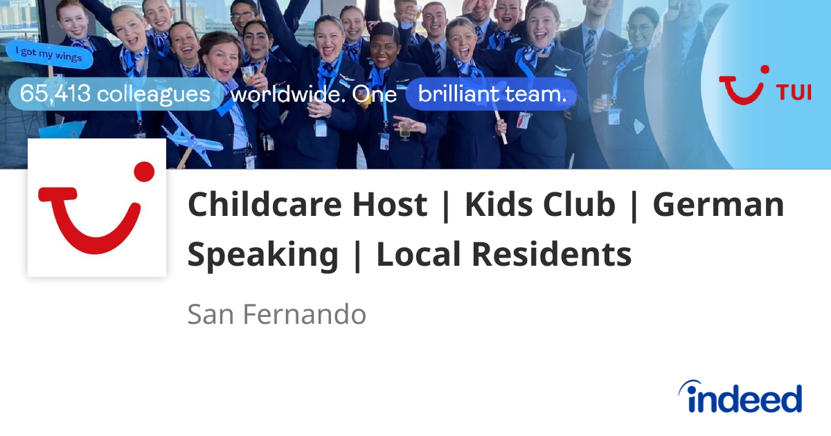 Childcare Host | Kids Club | German Speaking | Local Residents - Puerto ...