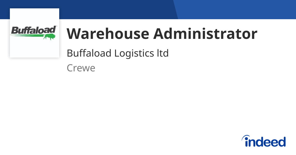 Warehouse Administrator - Crewe CW1 6YY - Indeed.com