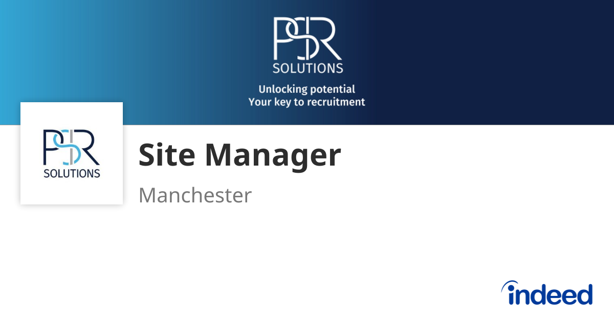 Site Manager - Manchester - Indeed.com