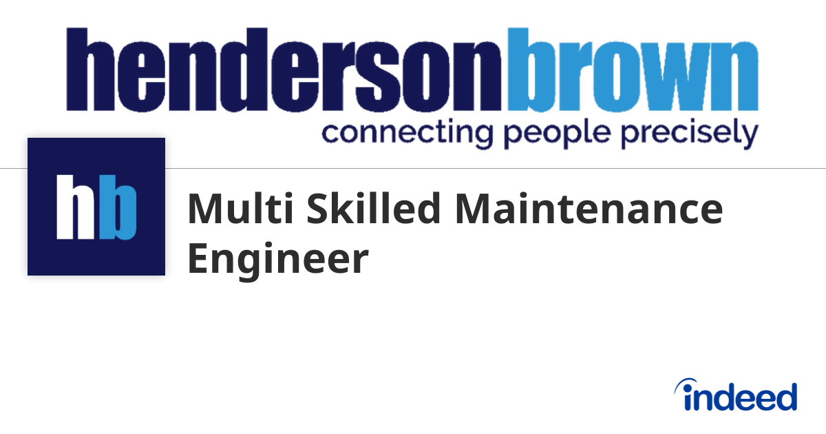 Multi Skilled Maintenance Engineer - Cambridgeshire - Indeed.com