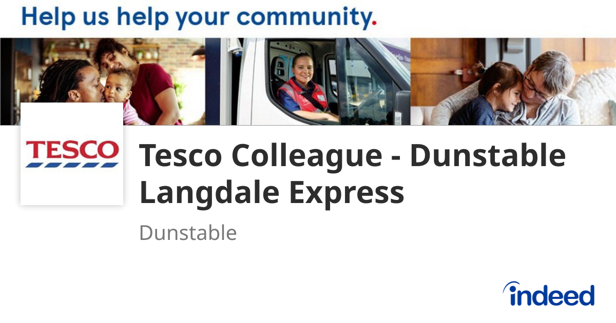 Tesco Colleague - Dunstable Langdale Express - Dunstable LU6 3BS ...