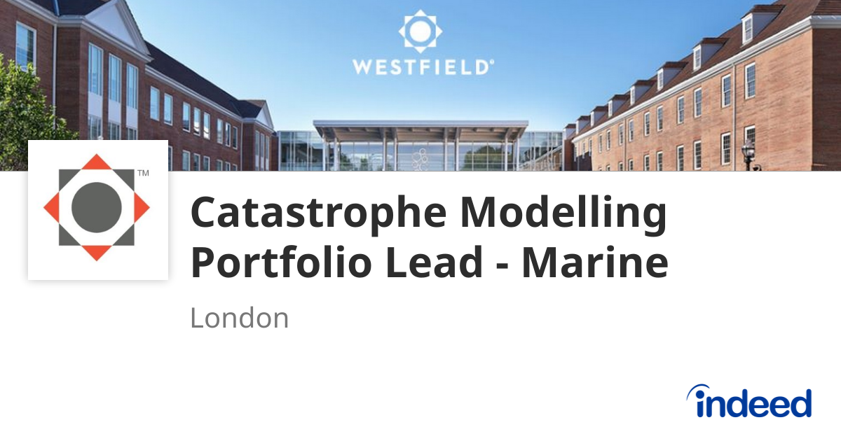 Catastrophe Modelling Portfolio Lead - Marine - London - Indeed.com