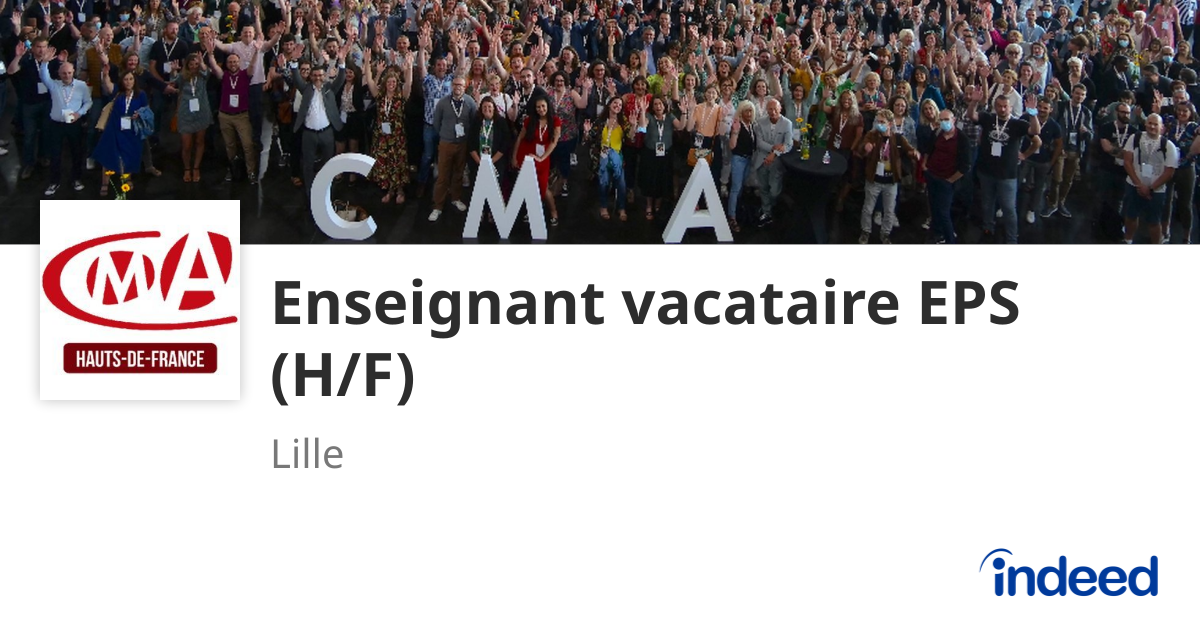 Enseignant vacataire EPS (H/F) - 59000 Lille - Indeed.com